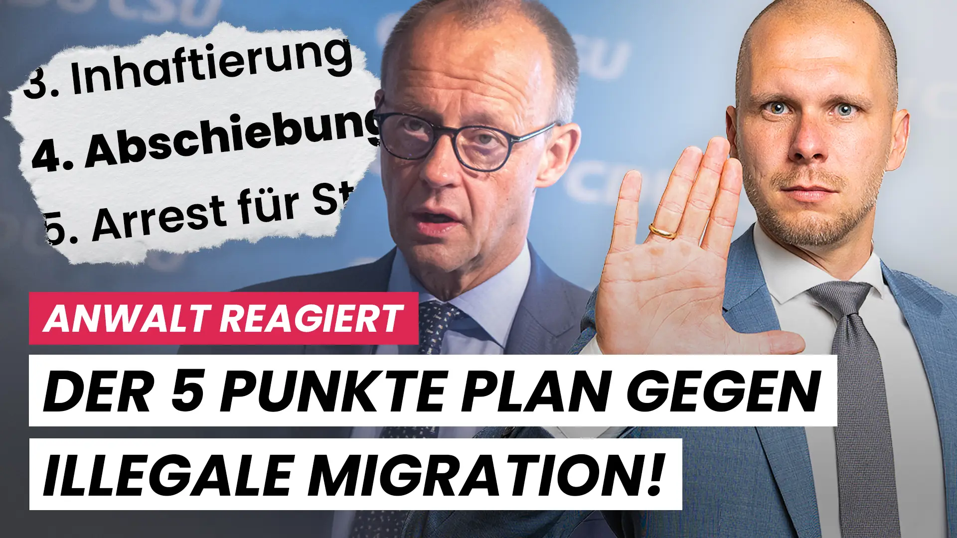 The CDU's 5-point plan against illegal migration – lawyer responds